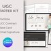 UGC Creator Bundle Starter Kit, UGC Portfolio, Editable UGC Contract ...