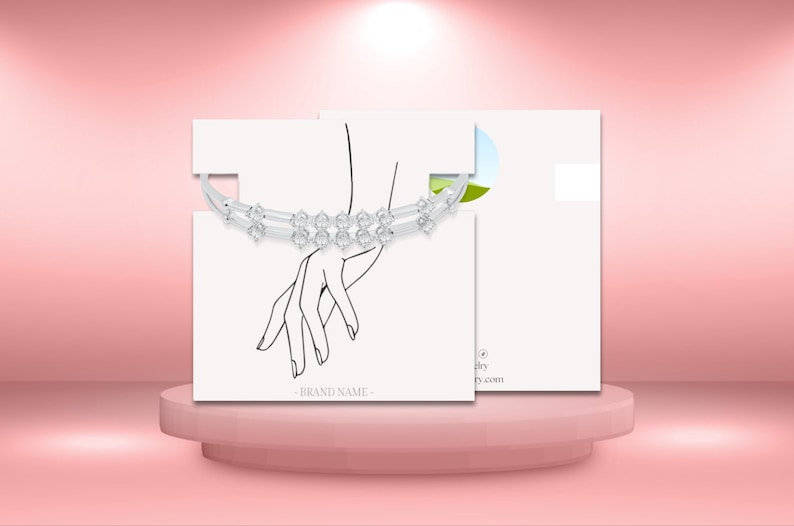 Editable Bracelet Display Card Template, Printable Bracelet Card ...