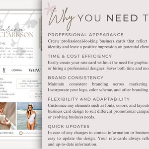 Editable UGC Rate Card Template, Minimalistic UGC Rate Sheet, Modern ...