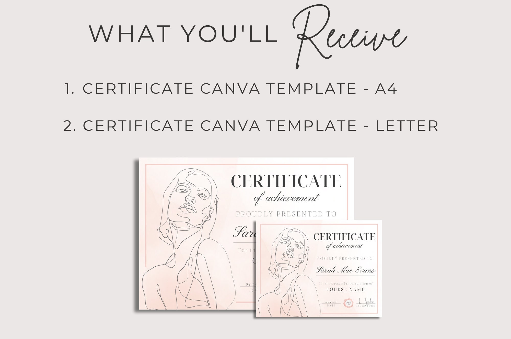 Beauty Certificate of Achievement, Lash Certificate Template, Eyleash ...