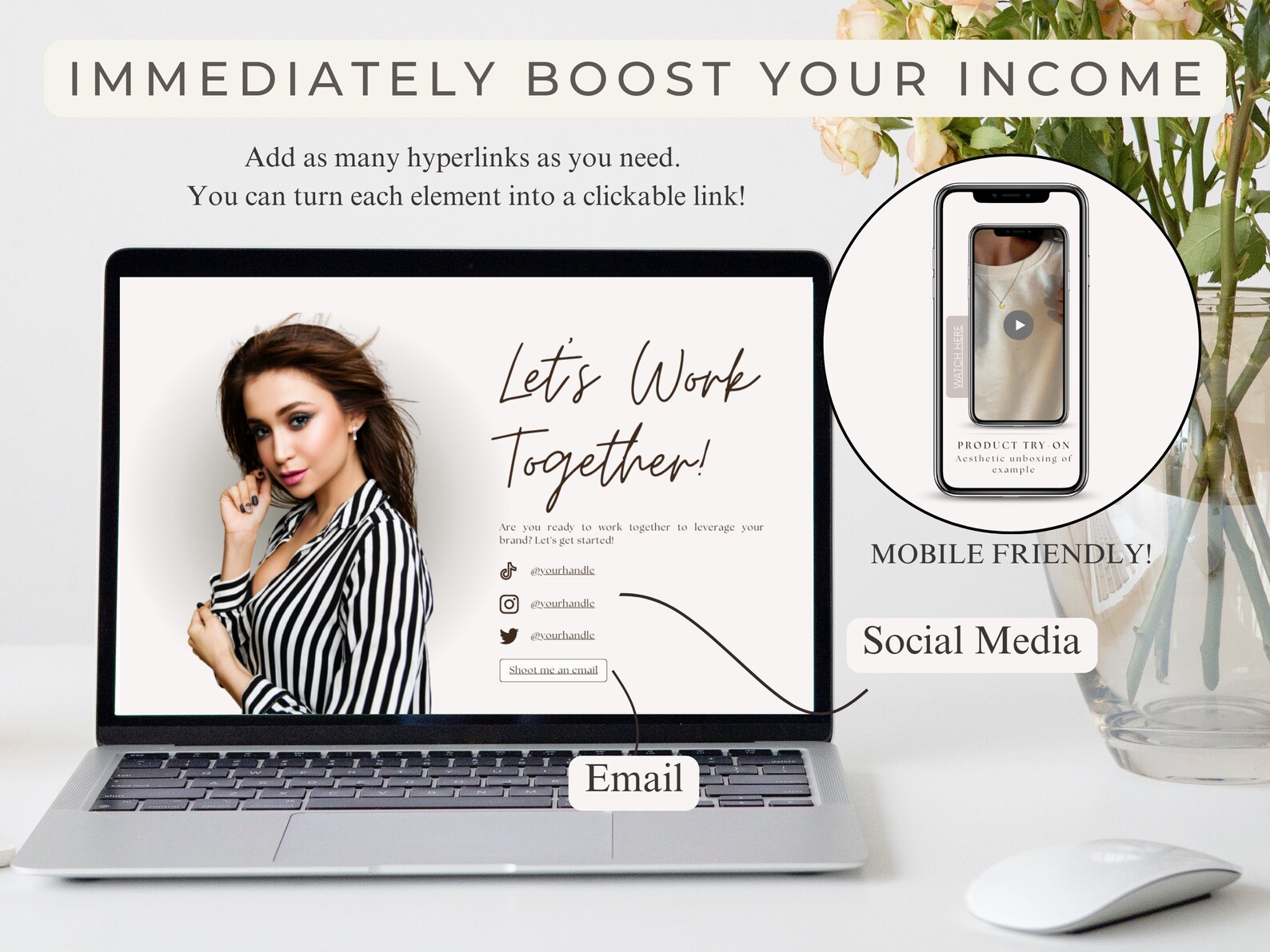 UGC Creator Bundle Starter Kit, UGC Portfolio, Editable UGC Contract ...