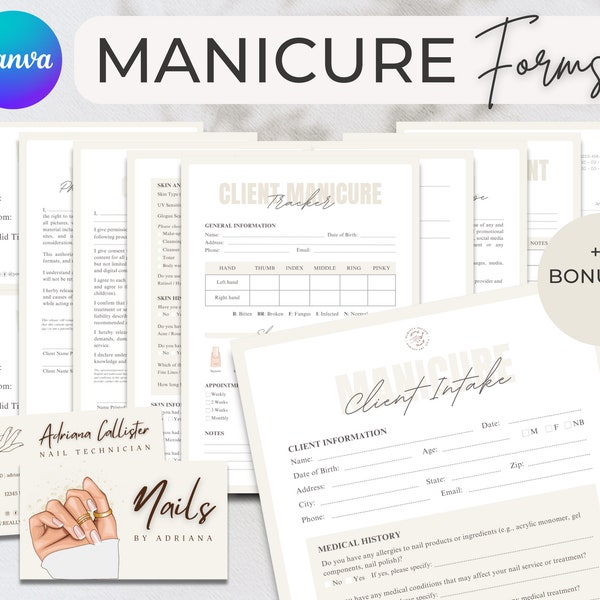 Client Intake Form for Nail Tech - Etsy