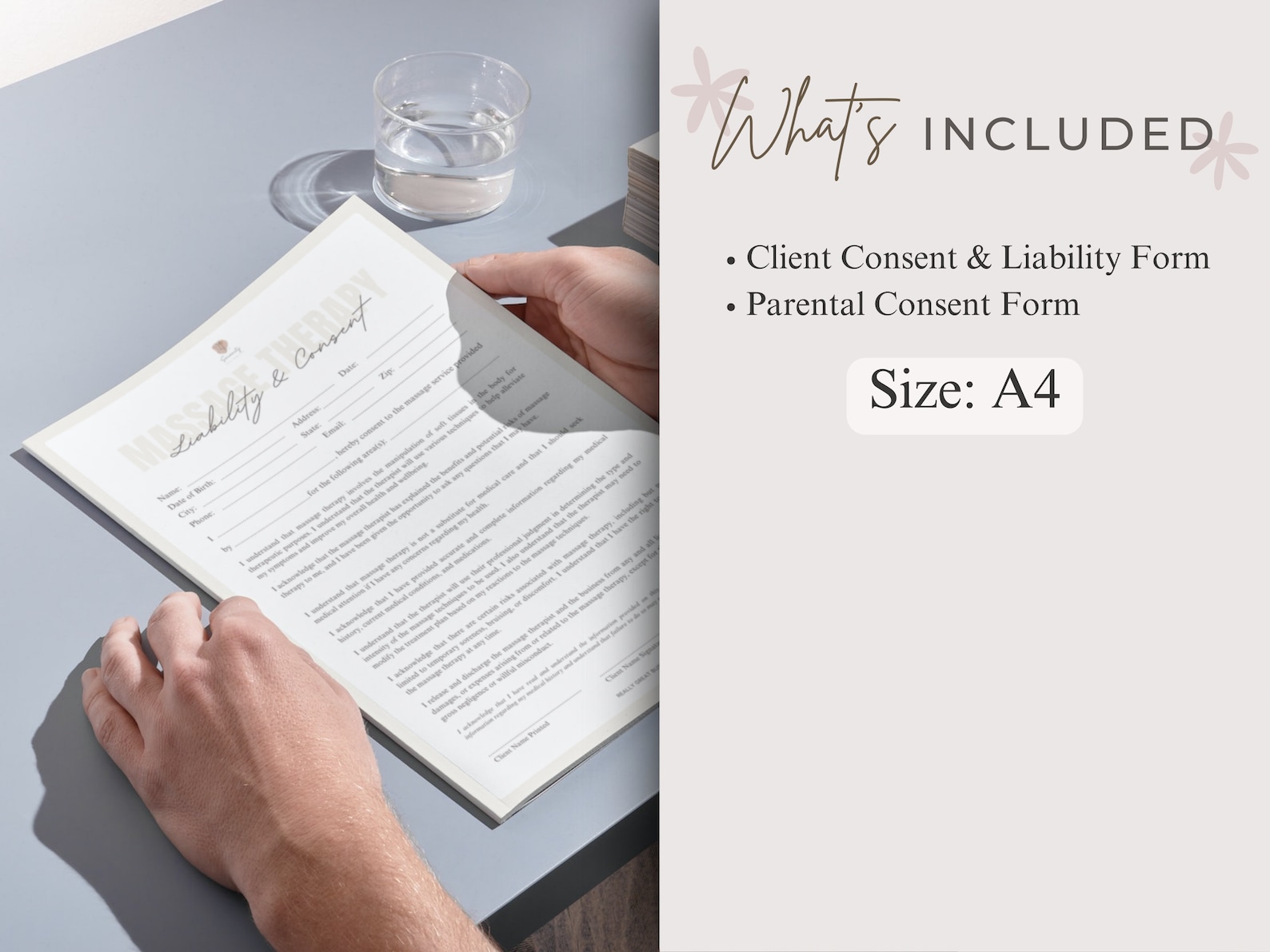 Editable Massage Therapy Consent Form Template, Massage Therapist ...