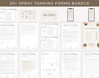 Spray Tan Consultation Forms Pre & Post Care Instructions - Etsy