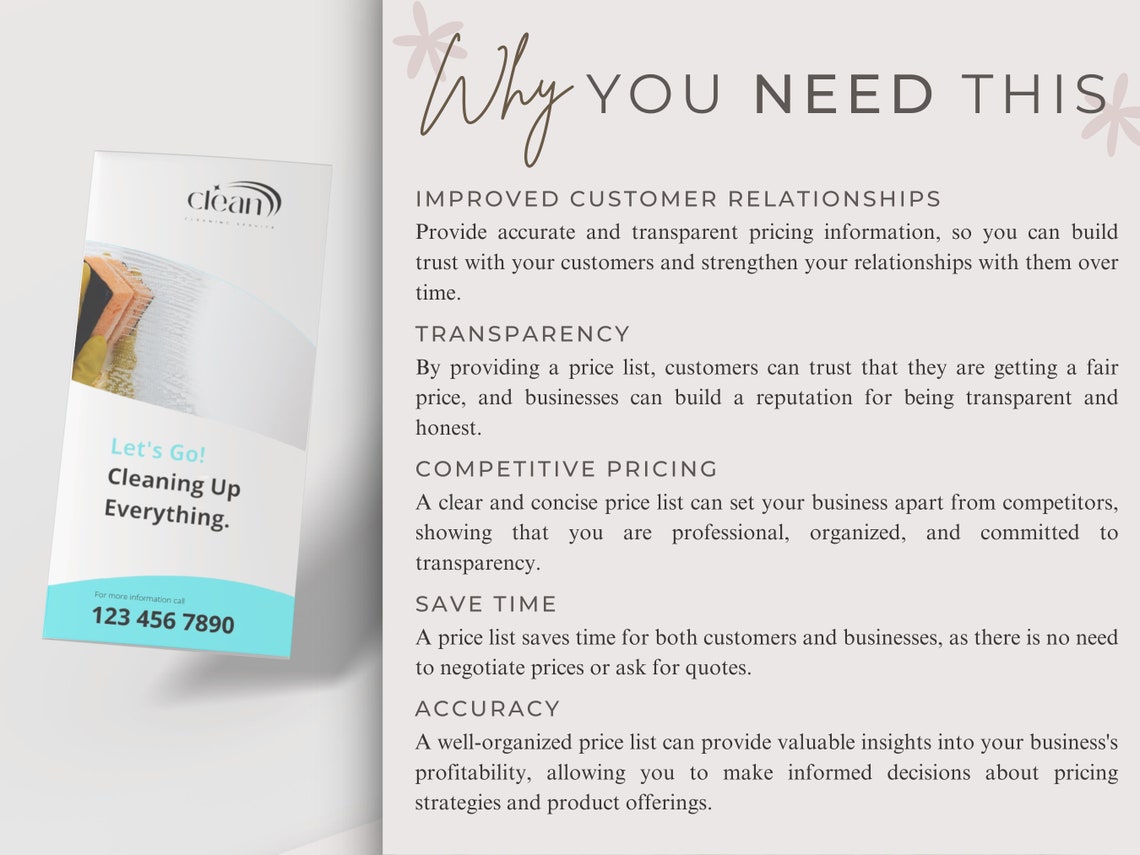 Professional Cleaning Trifold Brochure Template, Cleaning Service ...