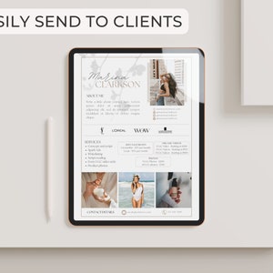 Editable UGC Rate Card Template, Minimalistic UGC Rate Sheet, Modern ...
