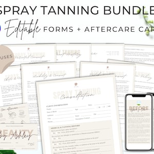 Spray Tan Client Care Card Template Pre and Post Spray Tan Instructions ...