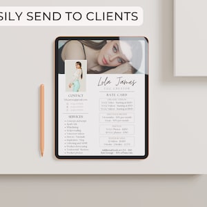 Editable UGC Rate Card Template, Minimalistic UGC Rate Sheet, Modern ...