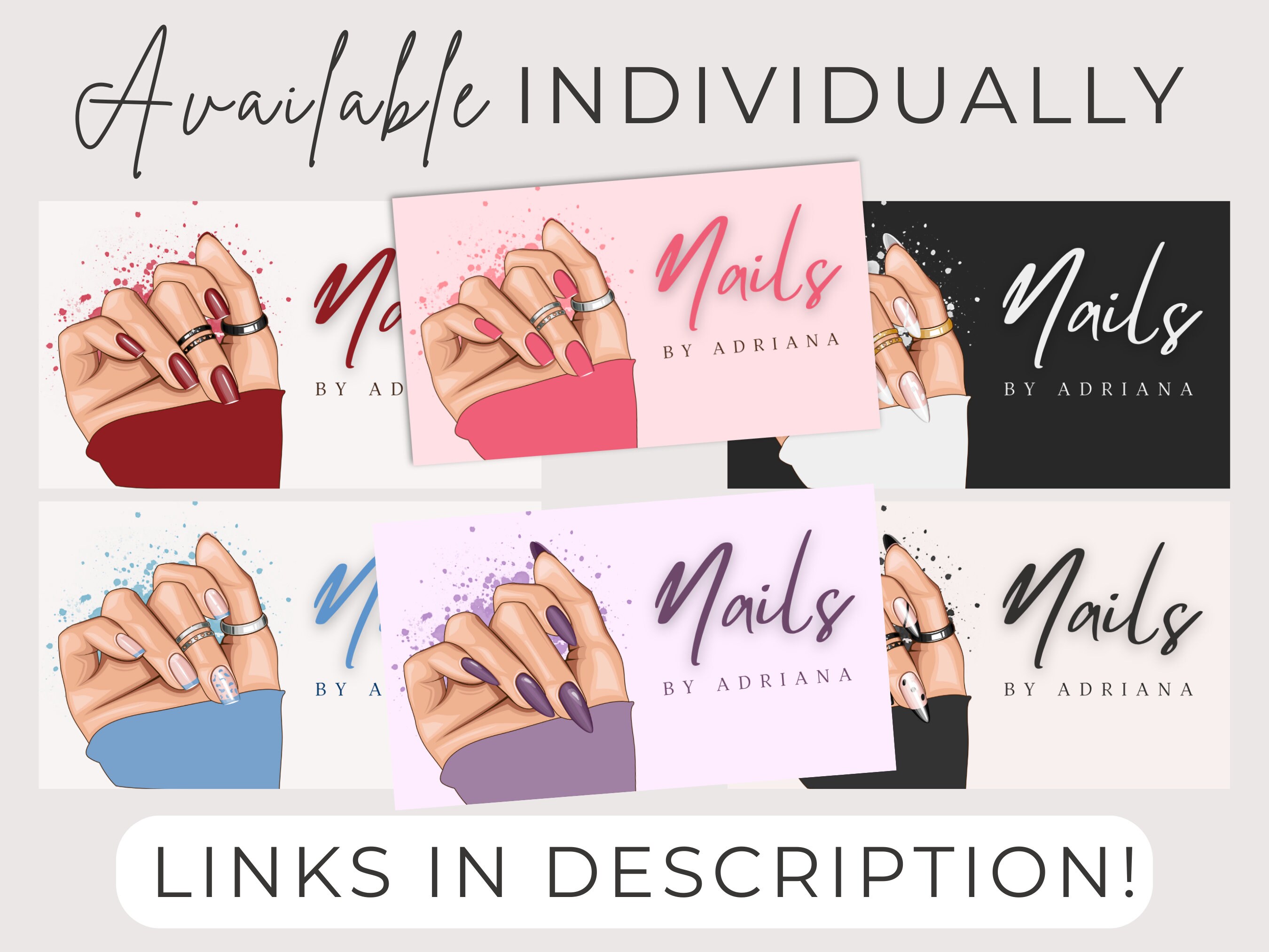 Editable Nail Tech Forms Bundle, Nail Consultation Form Canva Template ...