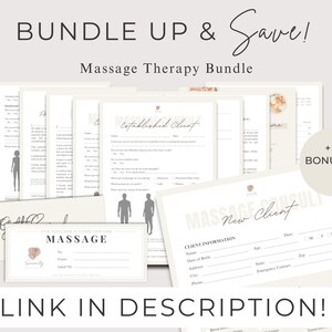 Editable Massage Therapy Consultation Form, Massage Client Intake ...