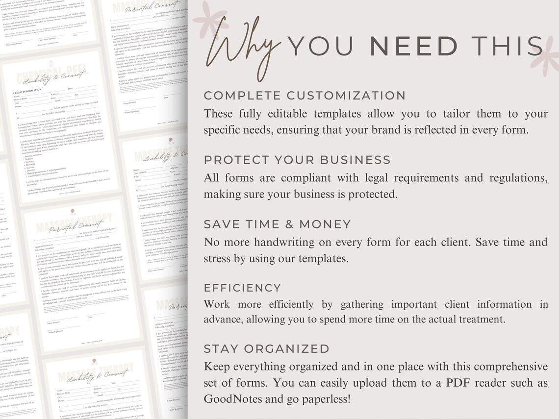Editable Massage Therapy Consent Form Template, Massage Therapist ...