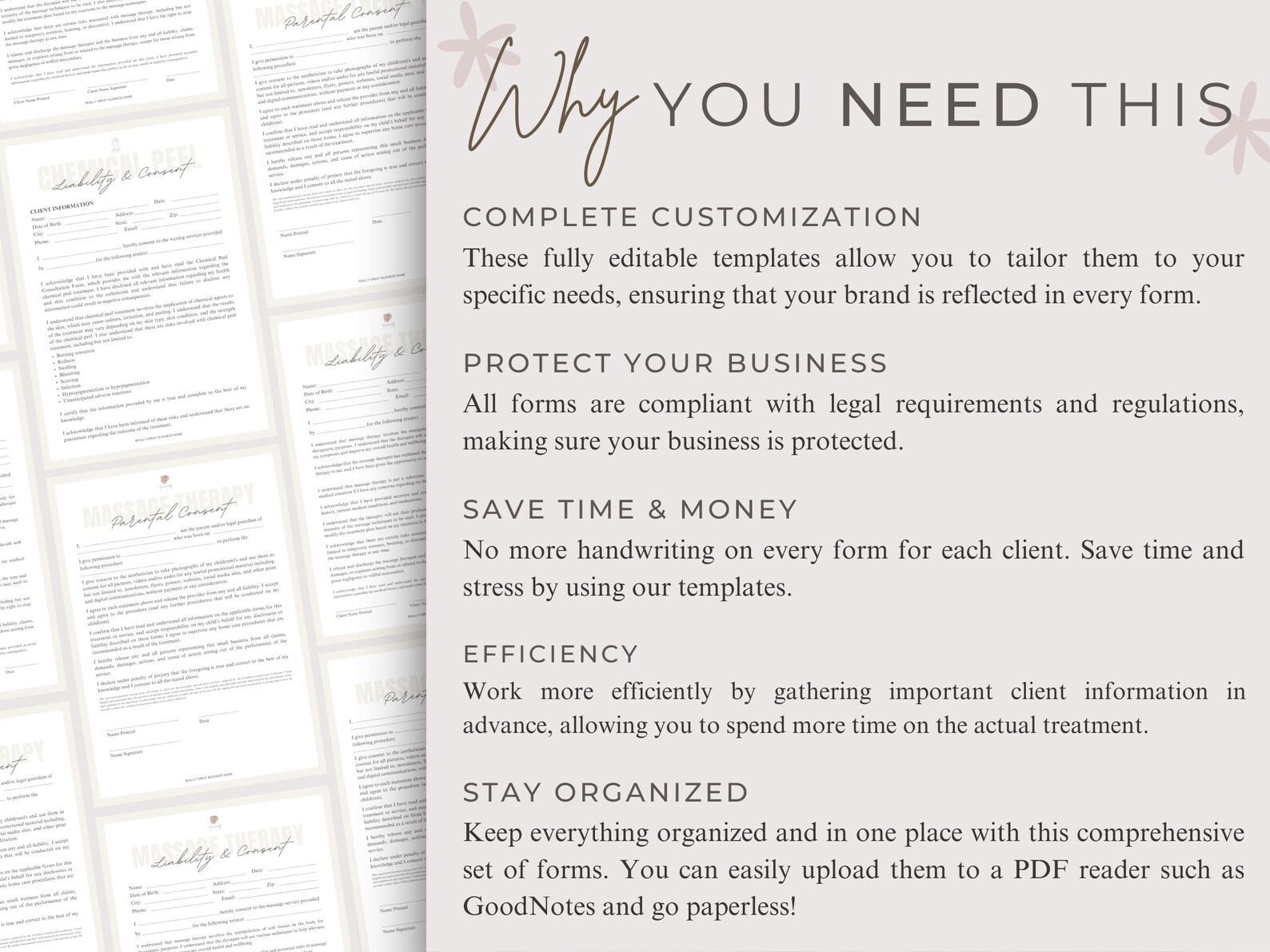 Editable Massage Therapy Consent Form Template, Massage Therapist ...