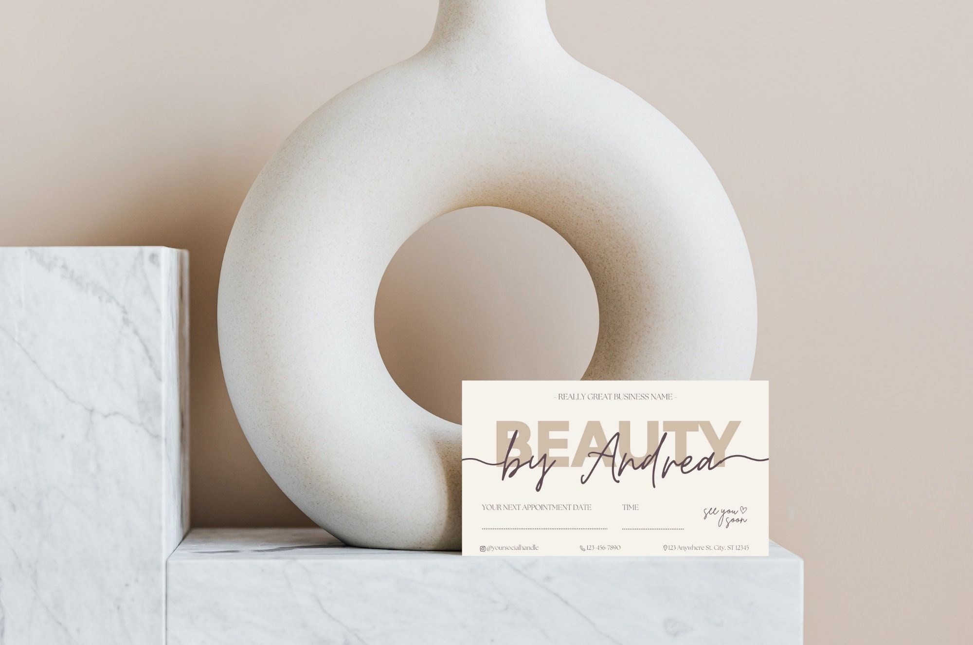 Modern Spray Tan Aftercare Card Template, Aftercare Spray Tan Card ...