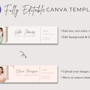 UGC Email Signature Template With Logo and Photo, UGC Emails ...