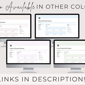 Pink Notion Template Productivity Planner, Notion Goals Planner, Notion ...