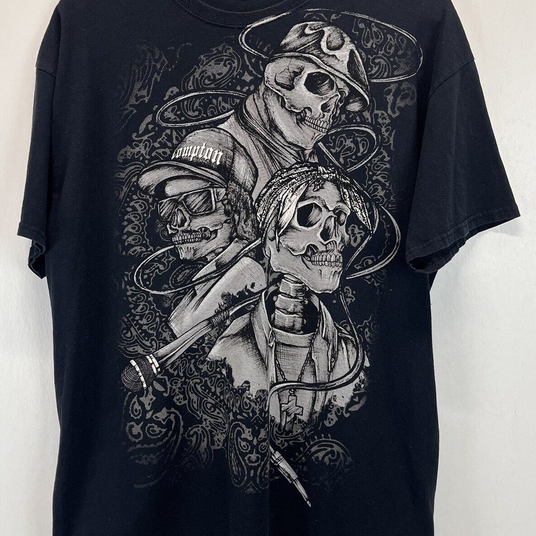 Tupac Shirt Biggie Tupac Eazy E Skeleton Shirt Vintage Rap - Etsy