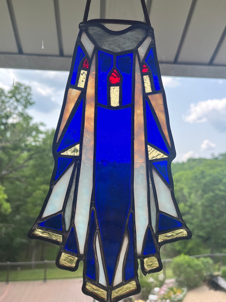 Stained Glass Sara Max Cape Inspired Suncatcher - Etsy