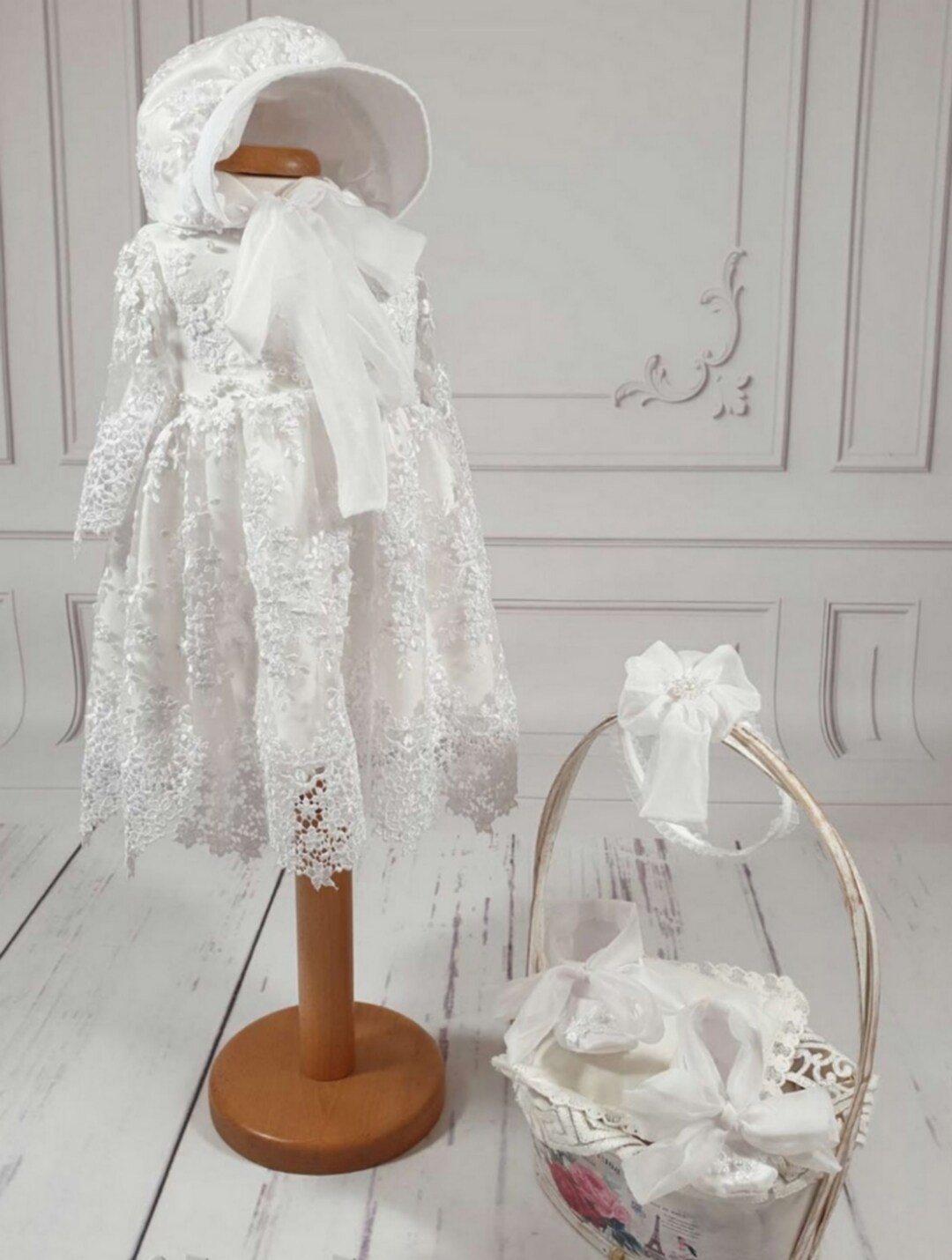 Christening Baby Girl Dress, Baptism Girl Dress, Ceremony Girl Dress ...