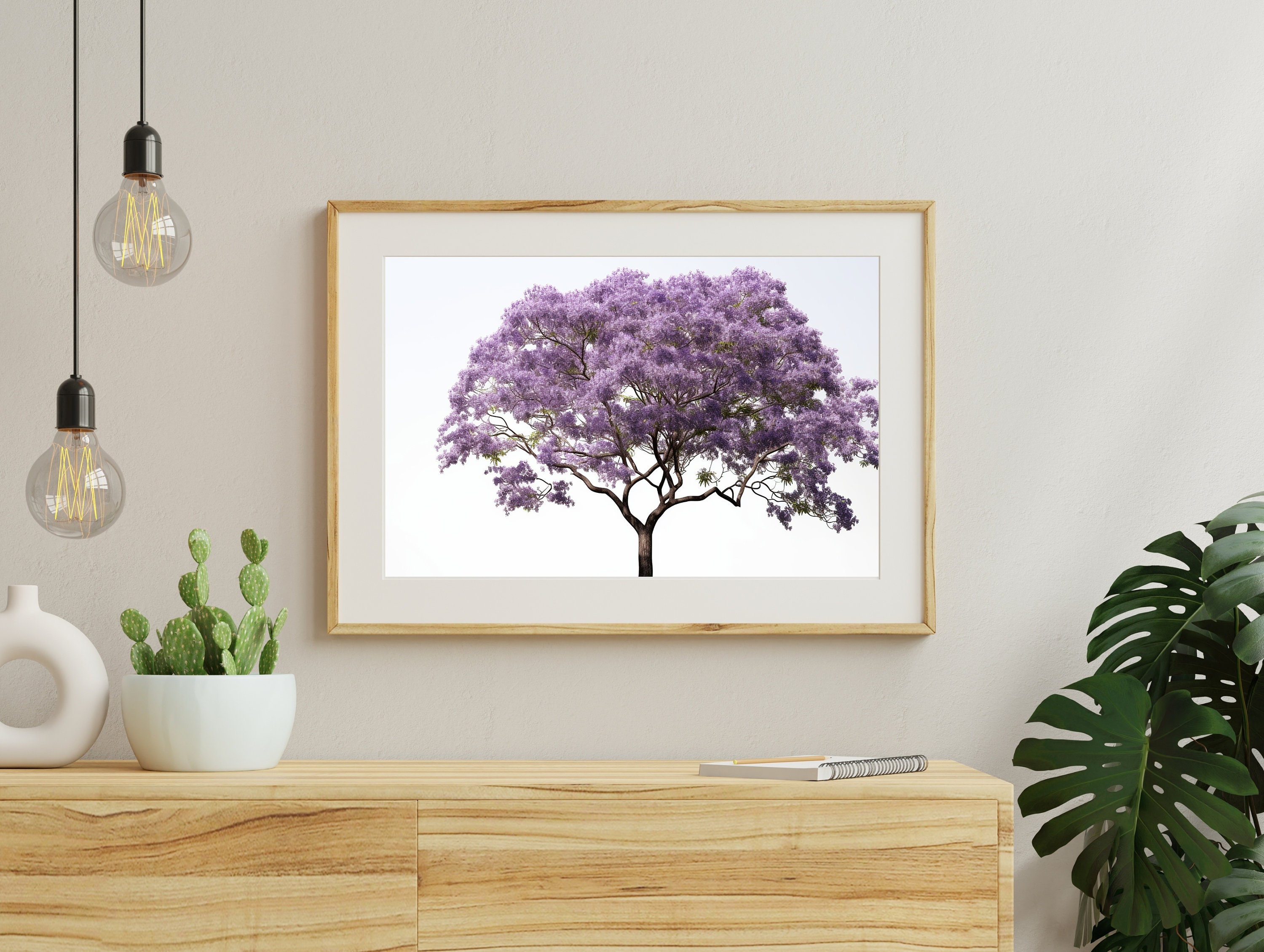 Jacaranda Tree Sketches Set of 5 Colorful Renditions, High-resolution ...