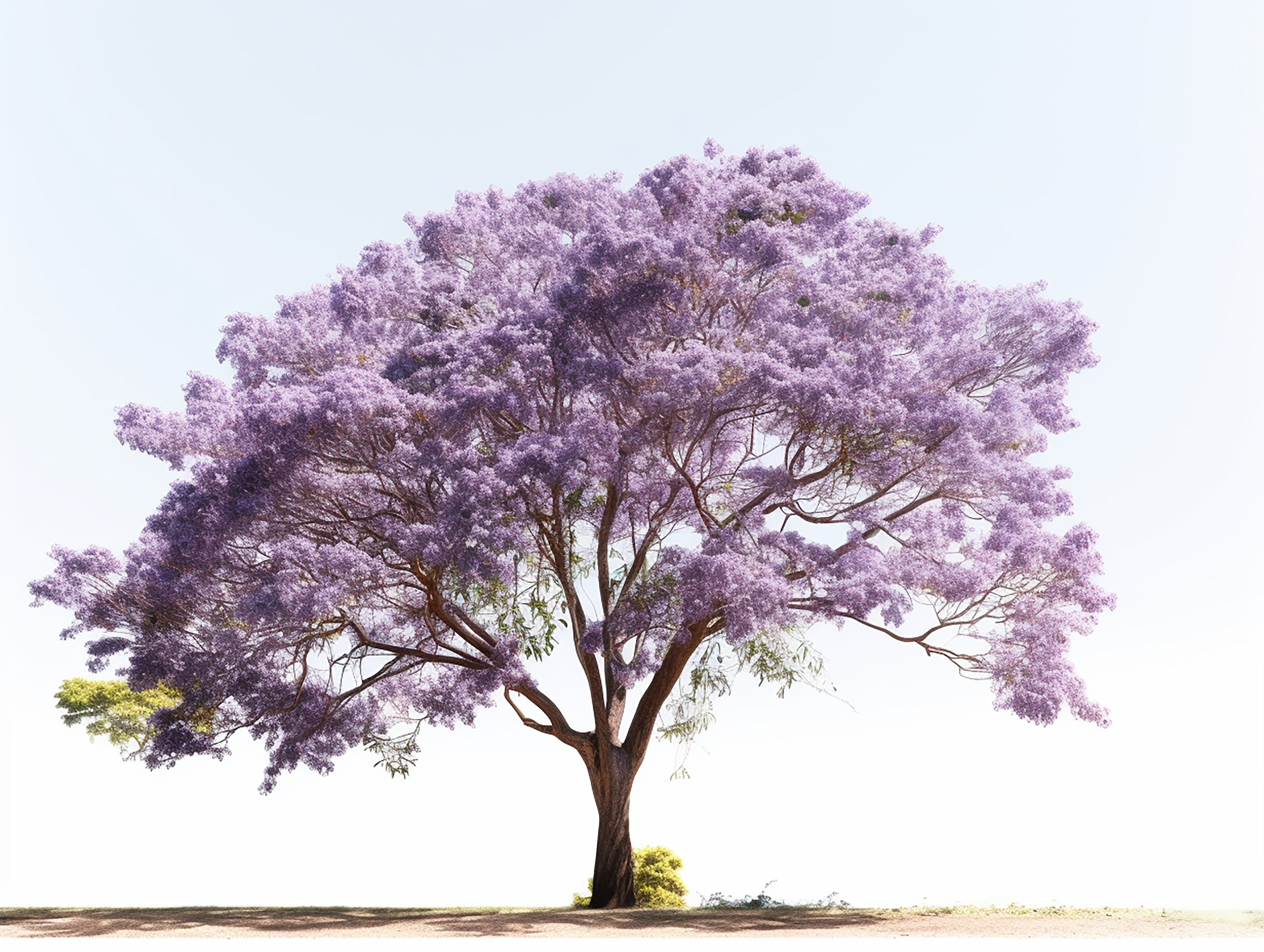 Jacaranda Tree Sketches - Set of 5 Colorful Renditions, High-resolution ...