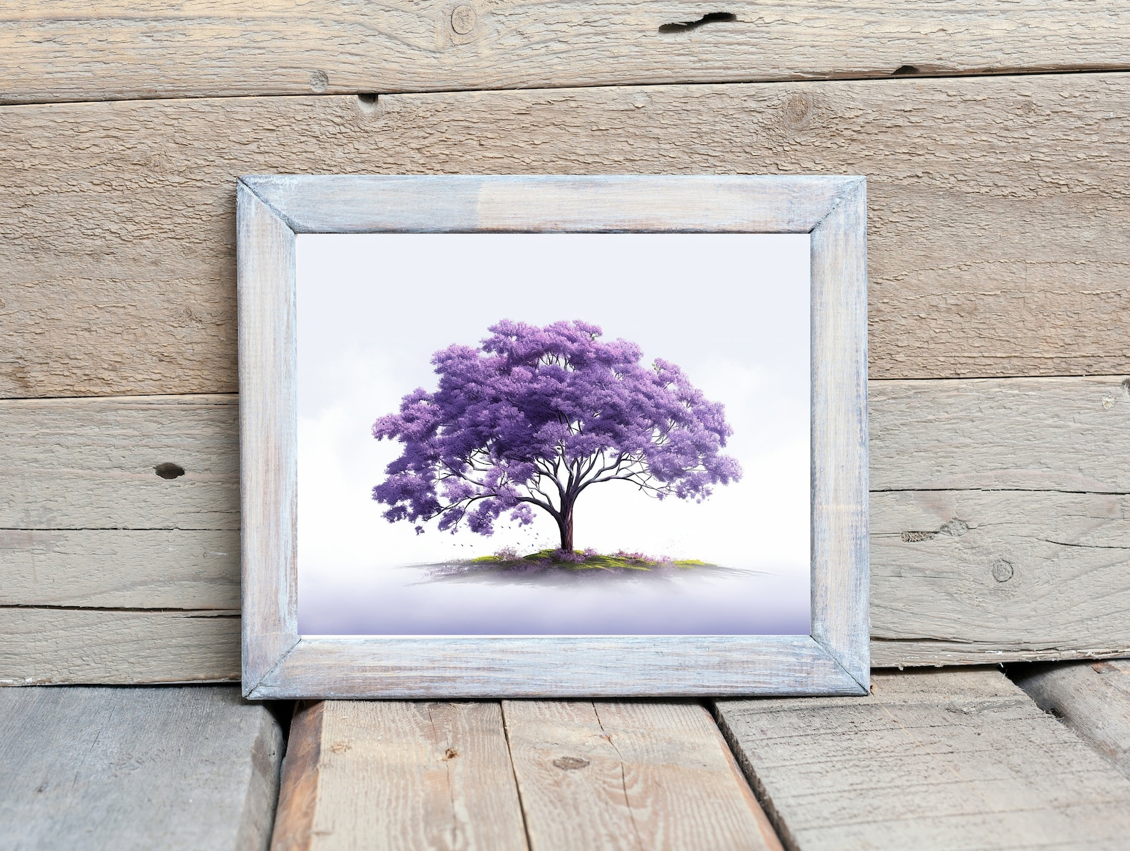 Jacaranda Tree Sketches - Set of 5 Colorful Renditions, High-resolution ...