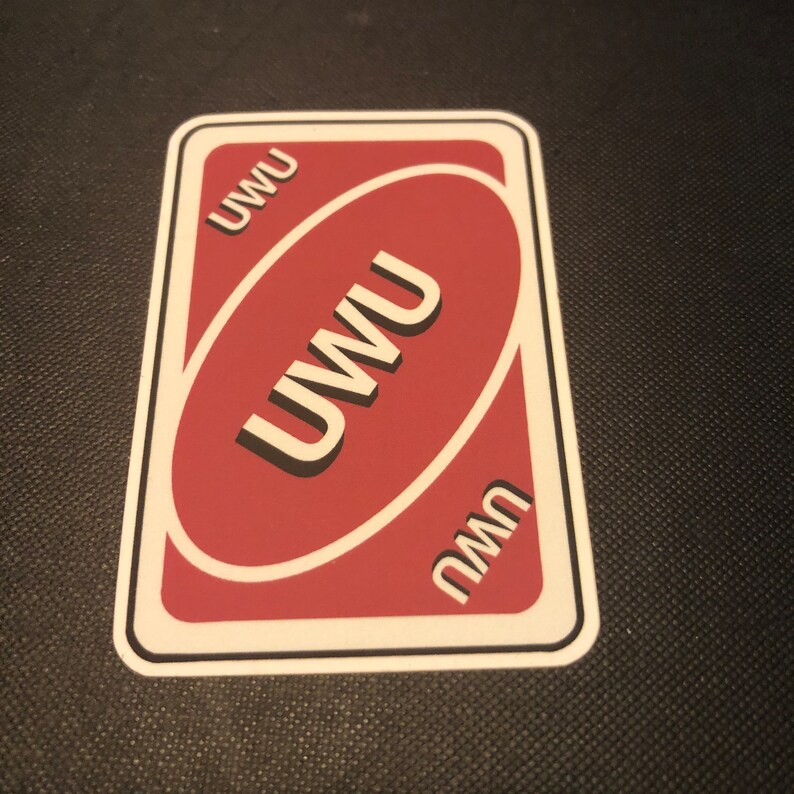 UWU Uno Sticker - Etsy