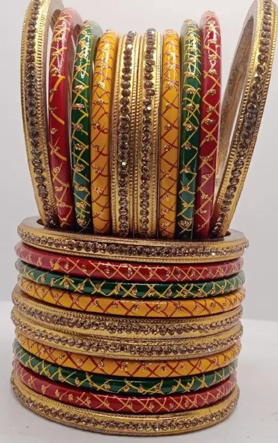 Beautiful Lace Bangle Set pack of 20 Traditional Arrival Jewellery ...