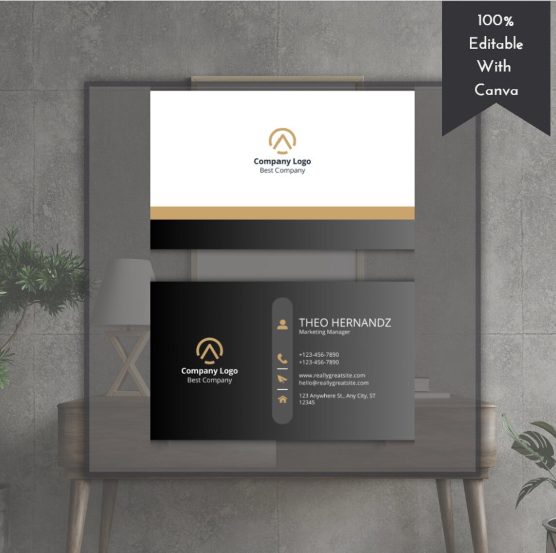 Digital Business Card Template, Electronic Business Card Template ...