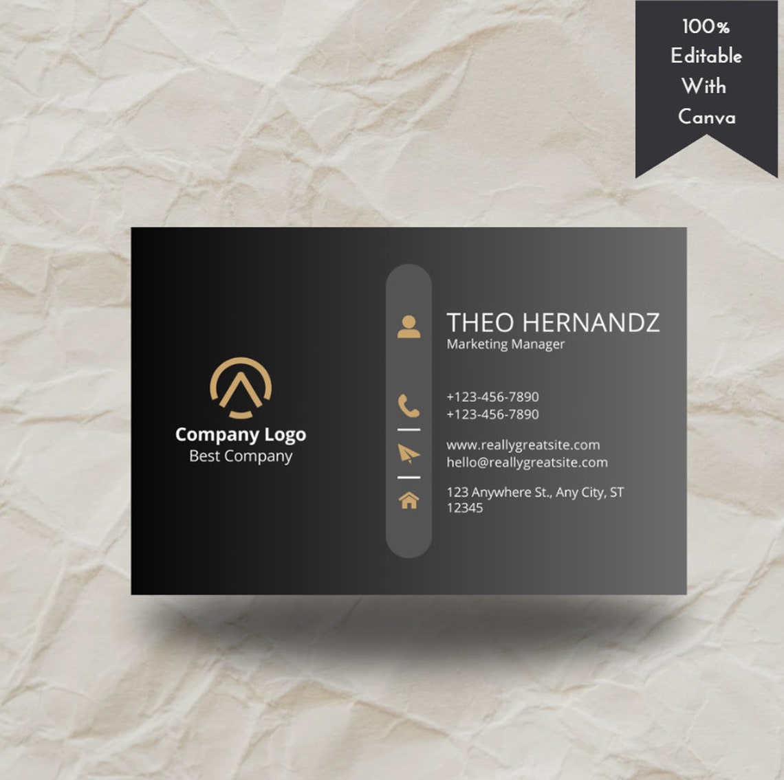 Digital Business Card Template, Electronic Business Card Template ...