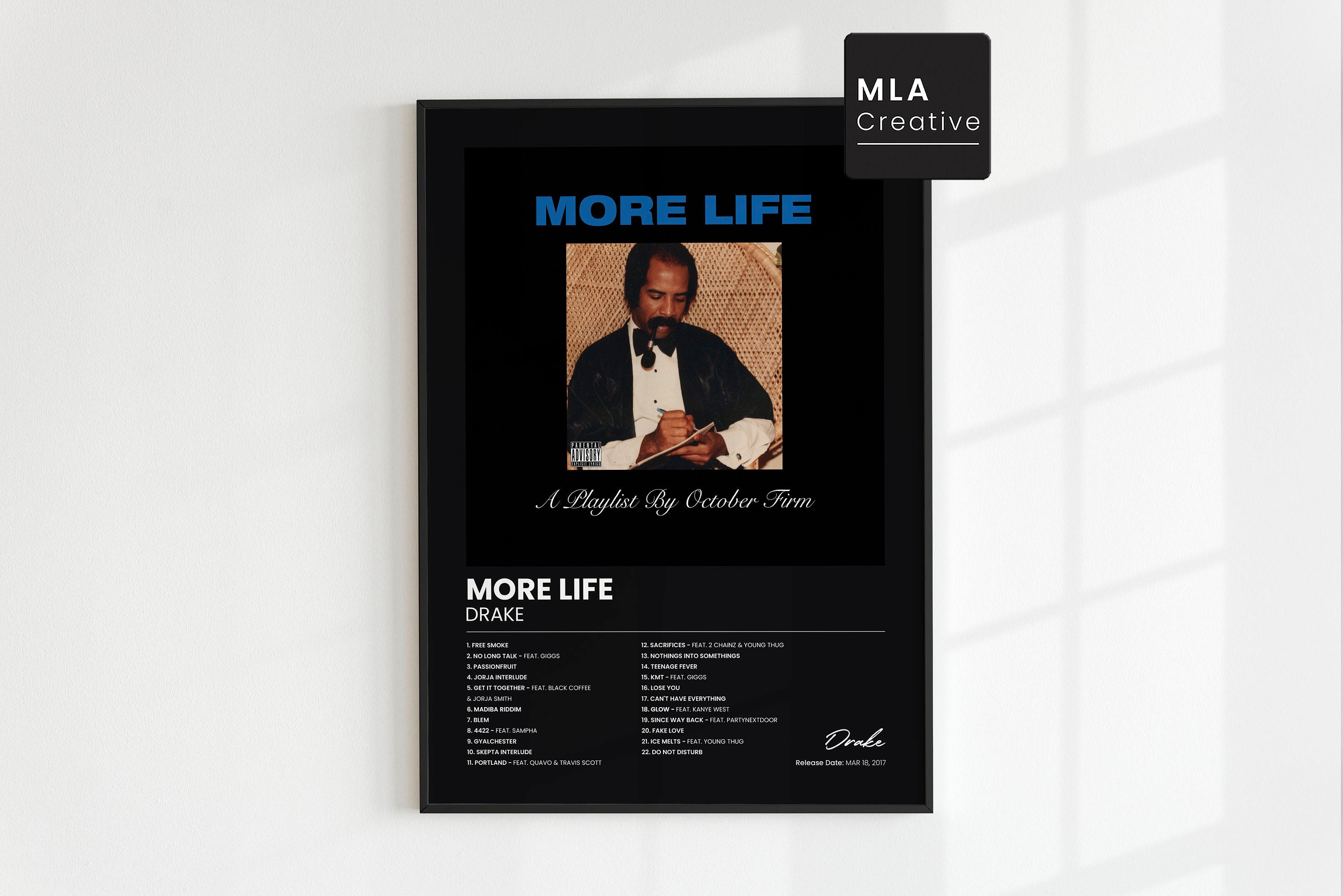 More Life Drake Digital Album Cover Art Poster Download - Etsy