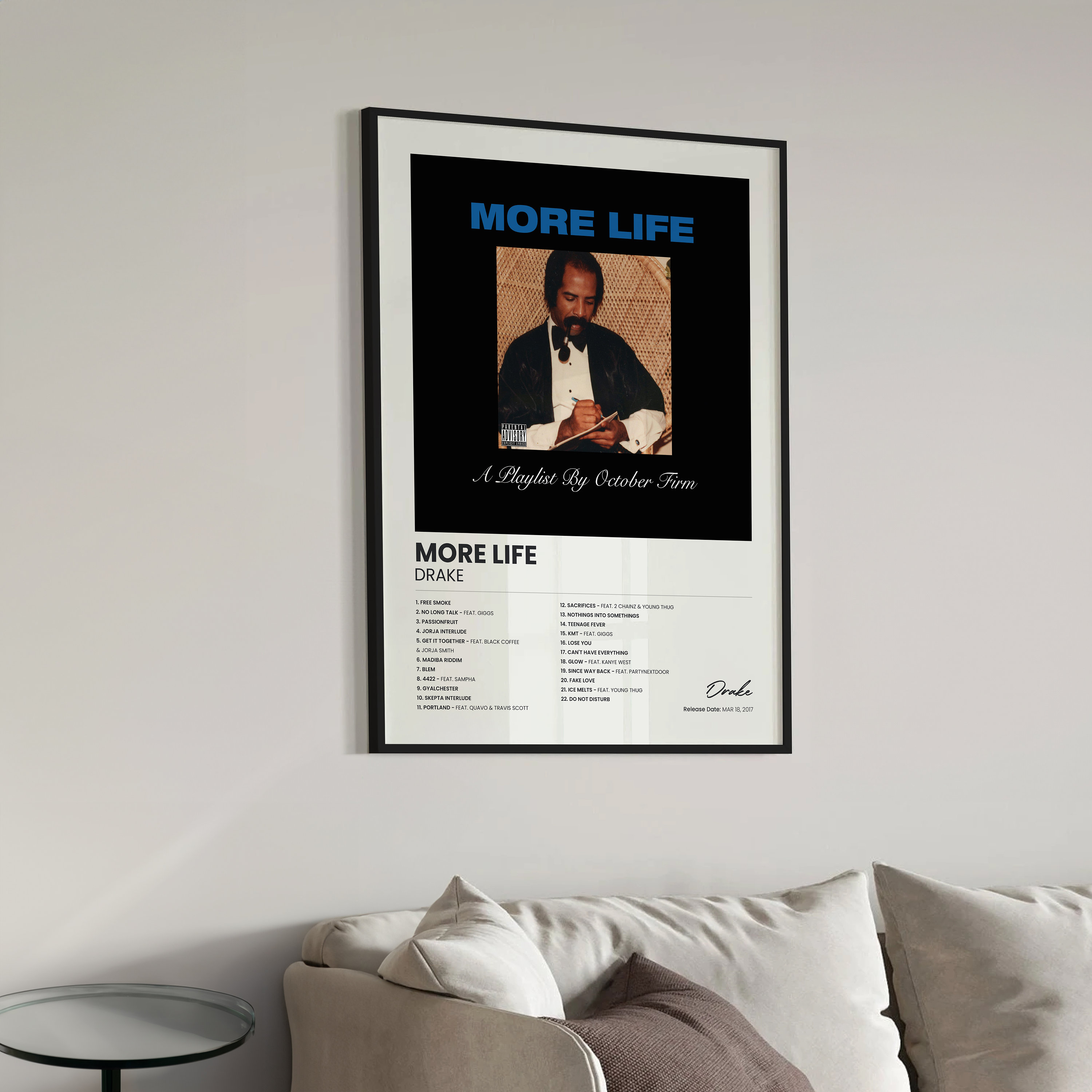 More Life Drake Digital Album Cover Art Poster Download - Etsy
