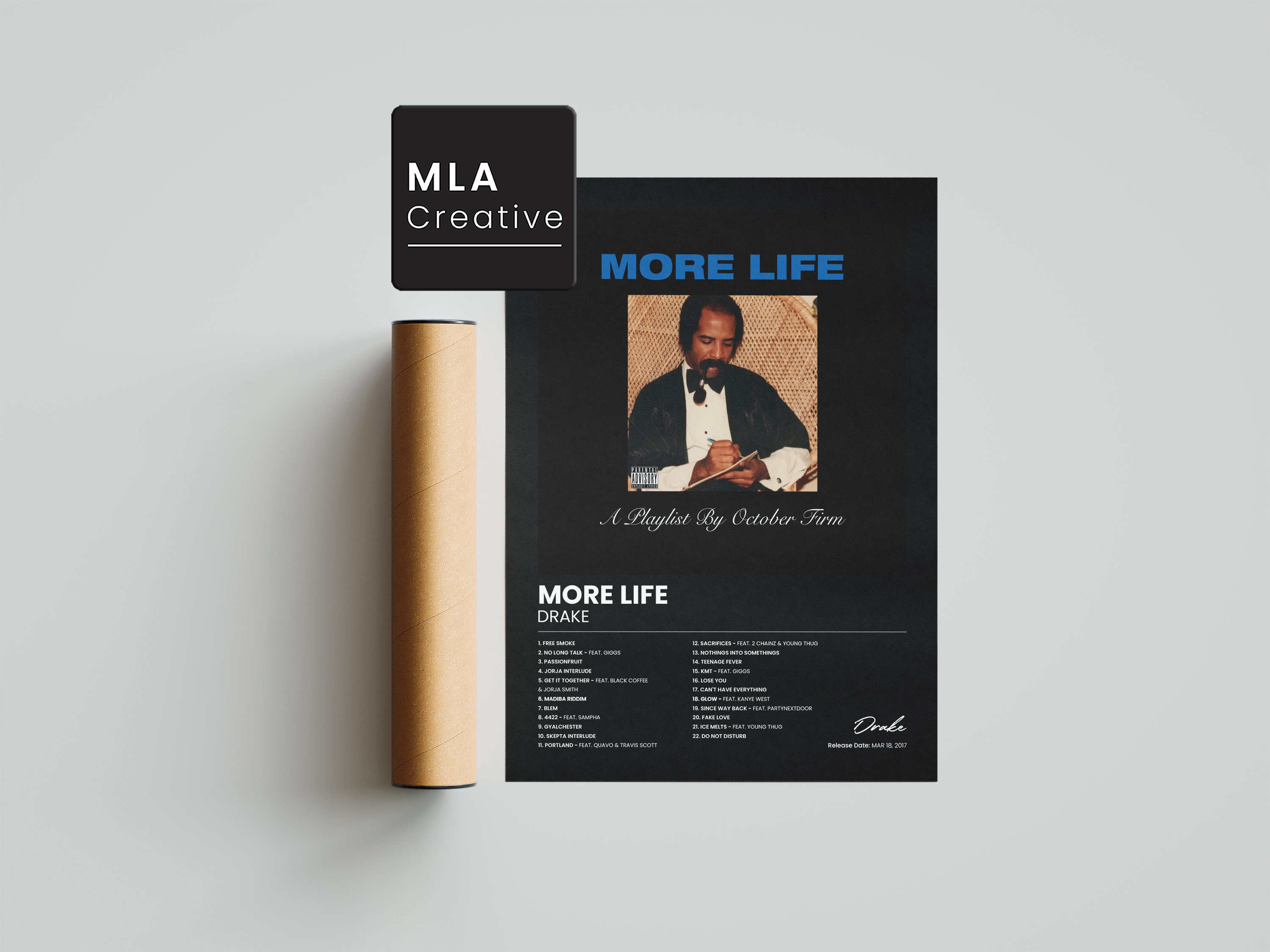 More Life Drake Digital Album Cover Art Poster Download - Etsy