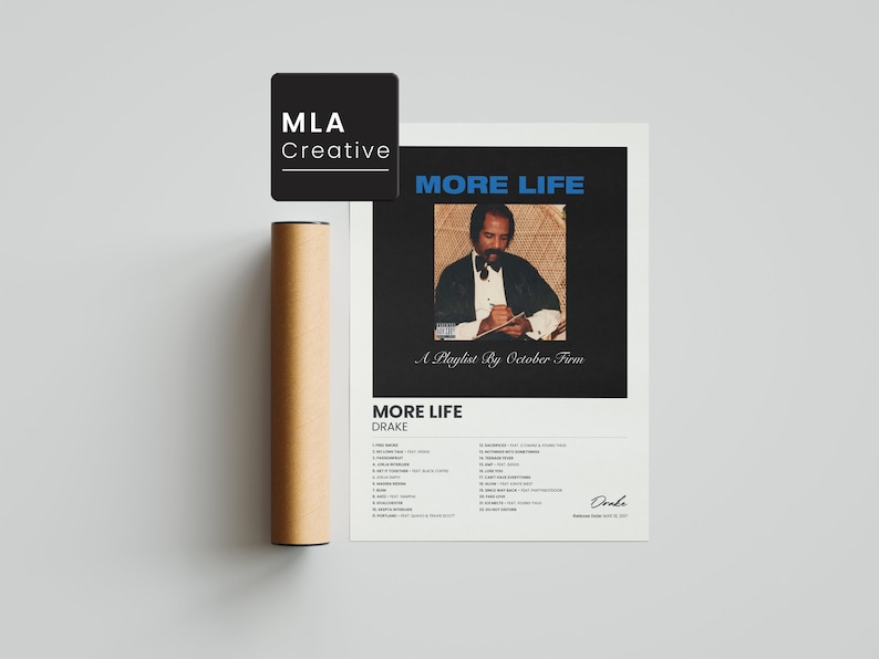 More Life Drake Digital Album Cover Art Poster Download - Etsy