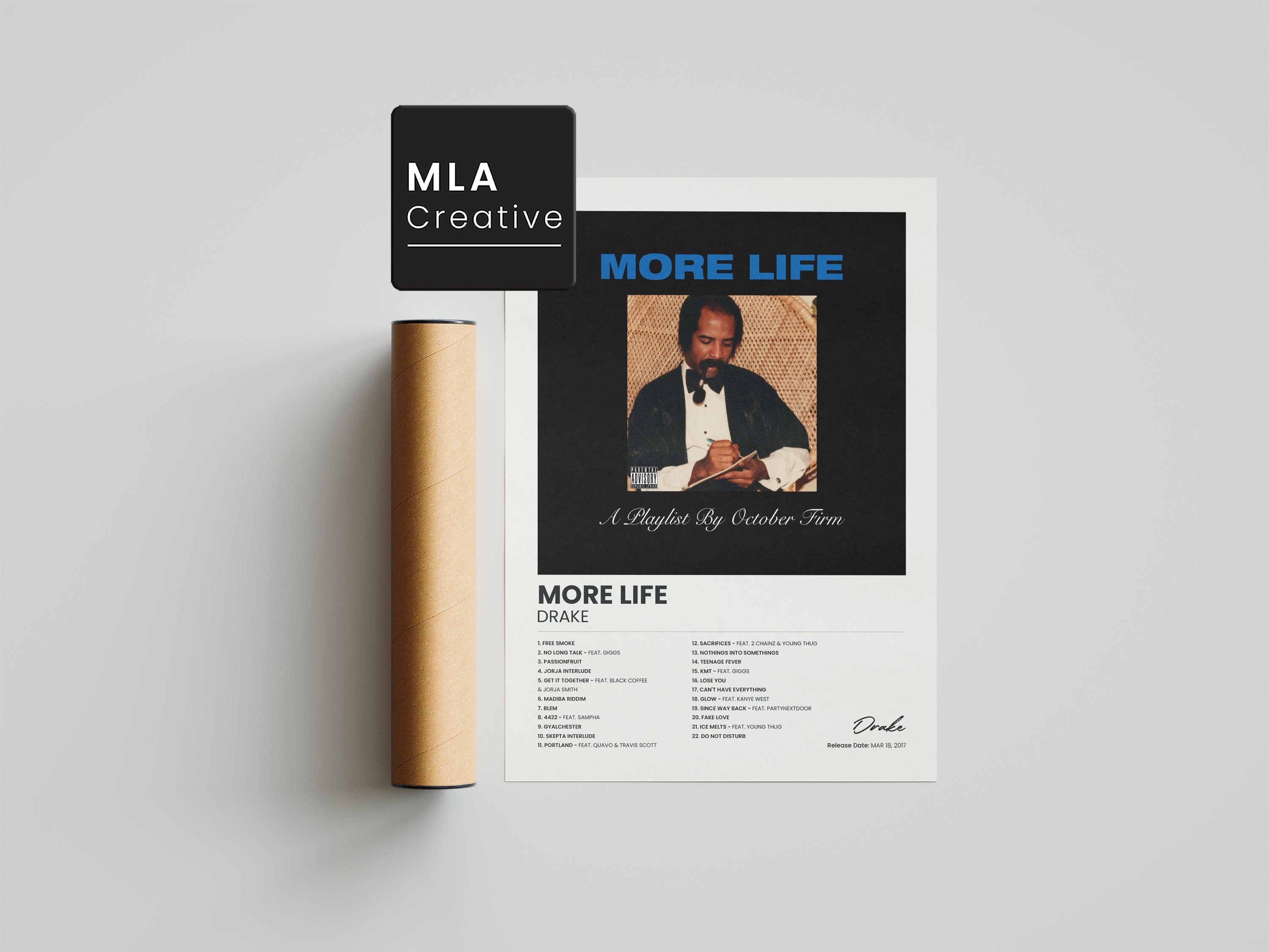 More Life Drake Digital Album Cover Art Poster Download - Etsy