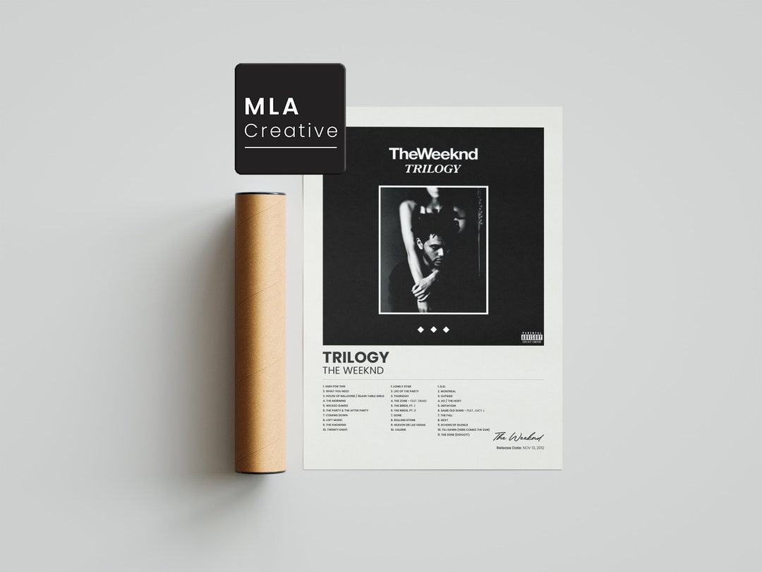 Trilogy the Weeknd Digital Album Cover Art Poster Download - Etsy
