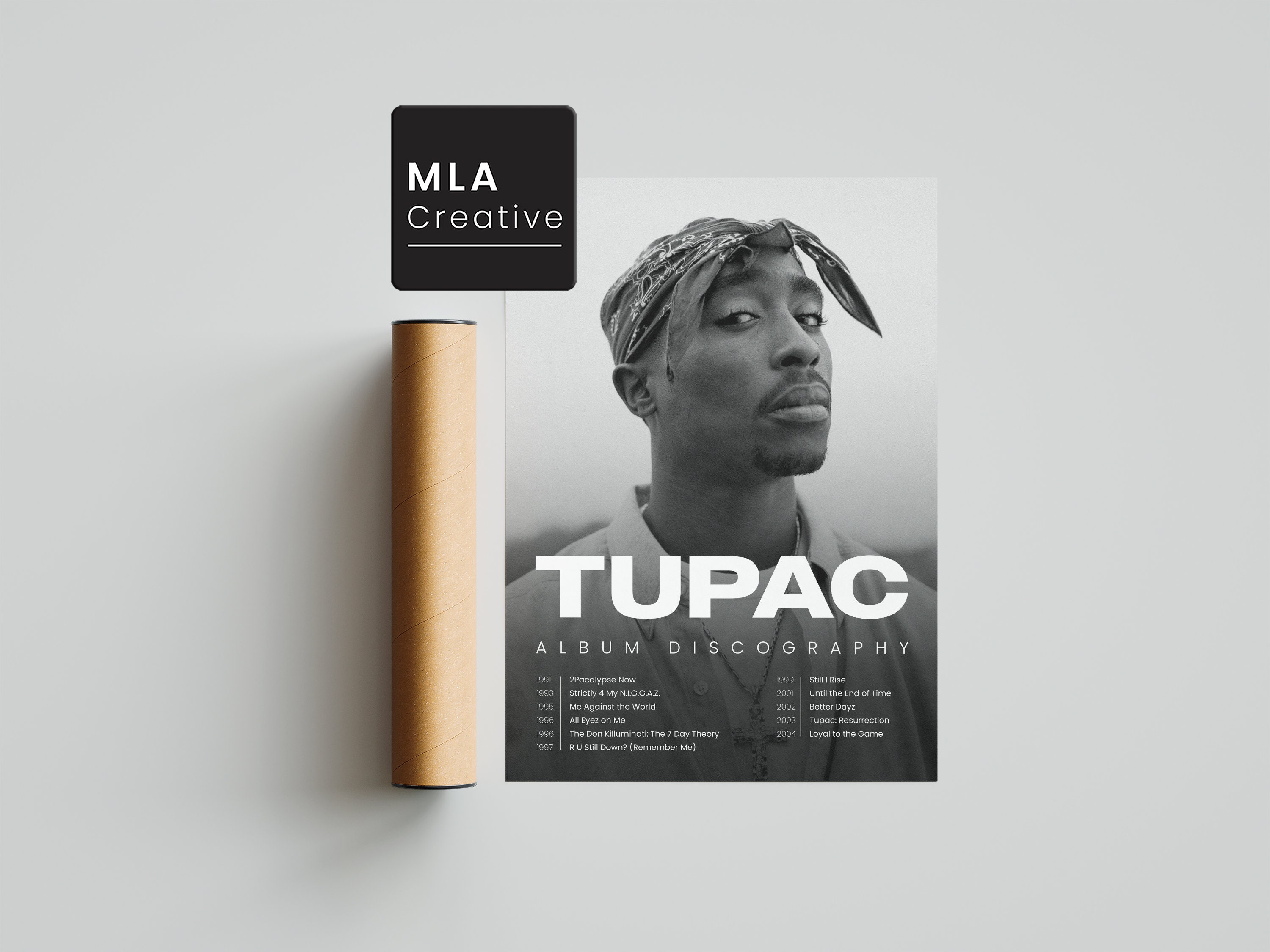 TUPAC Poster 2PAC Poster Tupac Tracklist Album Cover - Etsy
