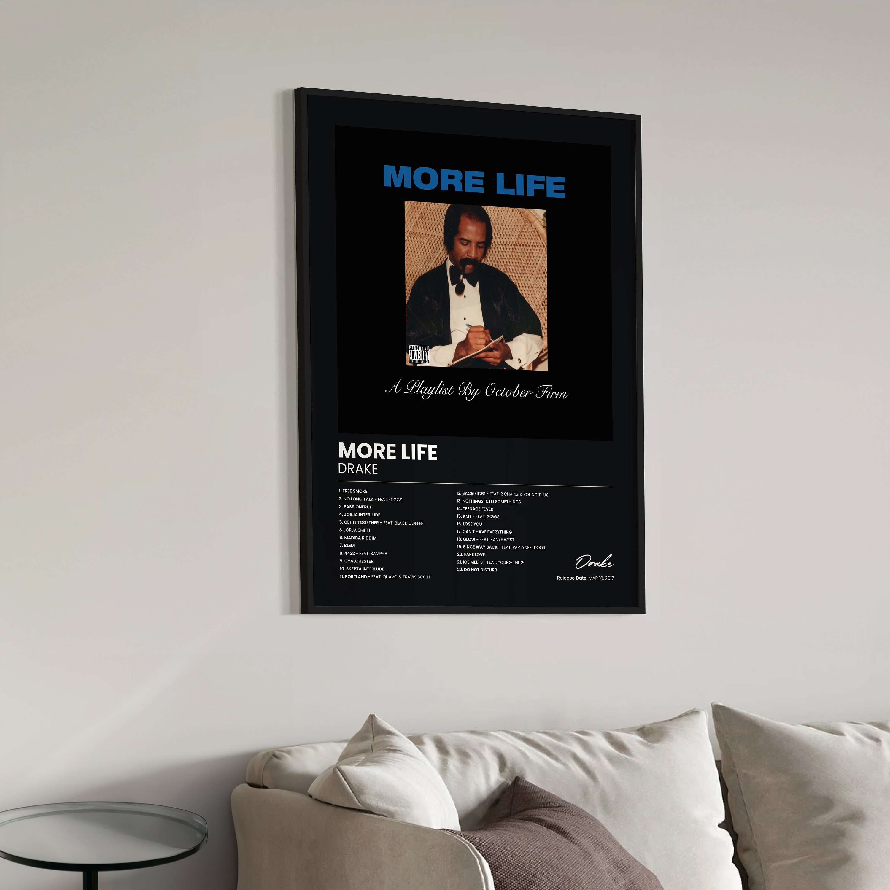 More Life Drake Digital Album Cover Art Poster Download - Etsy