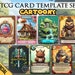 TCG Cartoon Card Template Set | PNG | Digital Download - Etsy