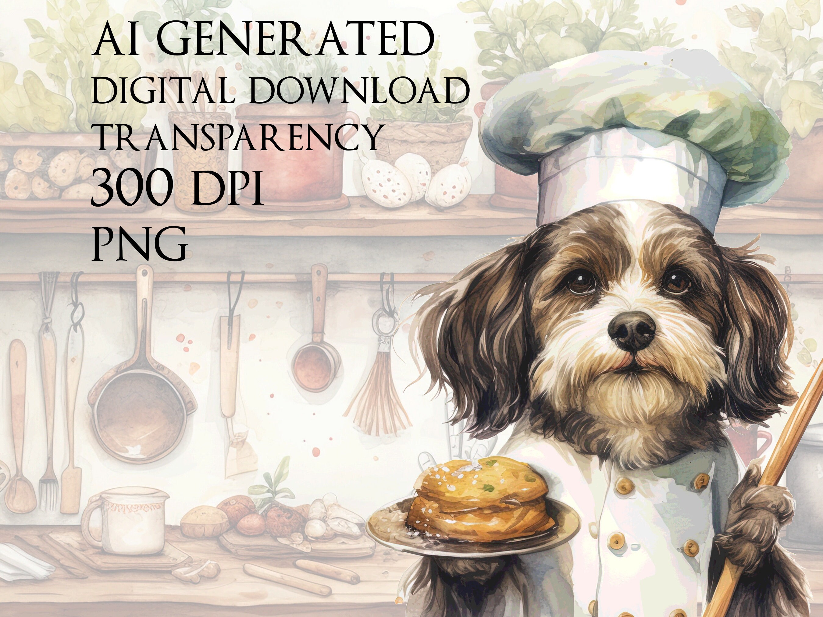 Cute Chef Dogs | Watercolor | Cooking, Foodie, Food | PNG Clipart ...