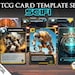 TCG Cartoon Card Template Set | PNG | Digital Download - Etsy