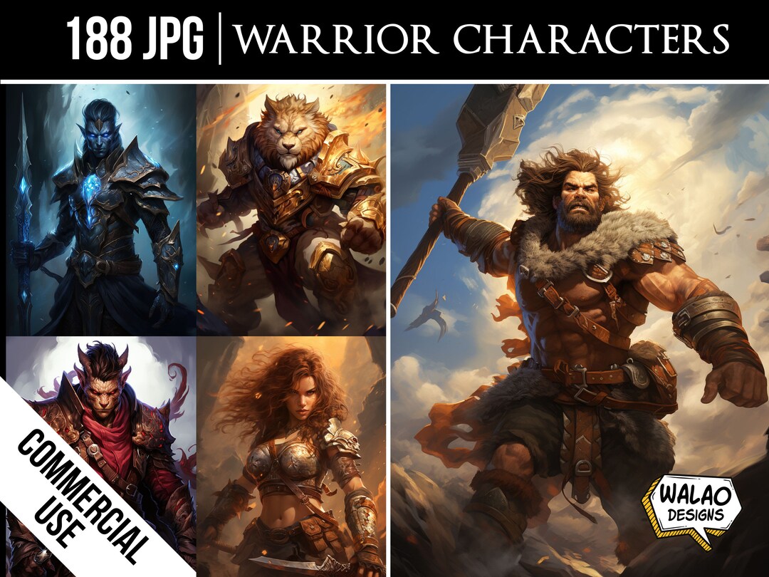 Fantasy Character Portraits | Warrior | Fighters | Digital Painting ...