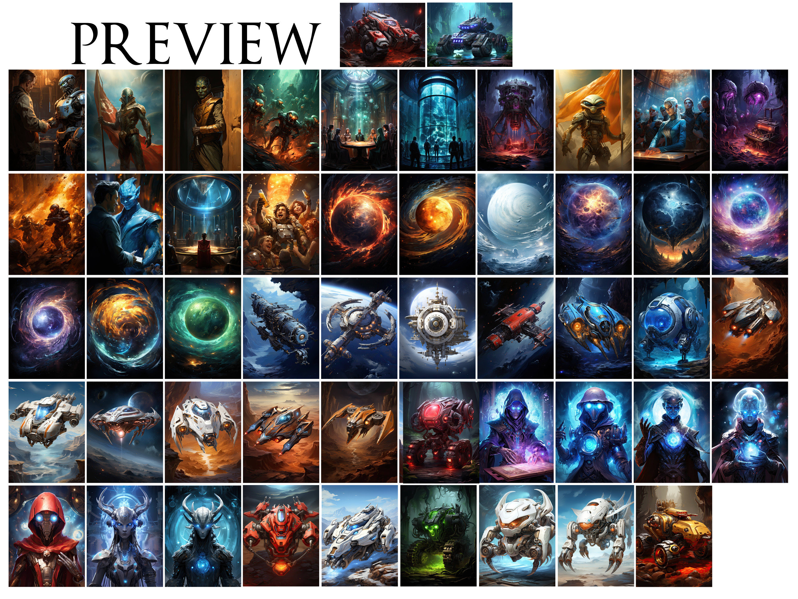 Scifi Character Portraits | Futuristic | Variety | Digital Painting ...