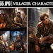 Fantasy Character Portraits Villagers Town NPC Digital Painting JPG ...