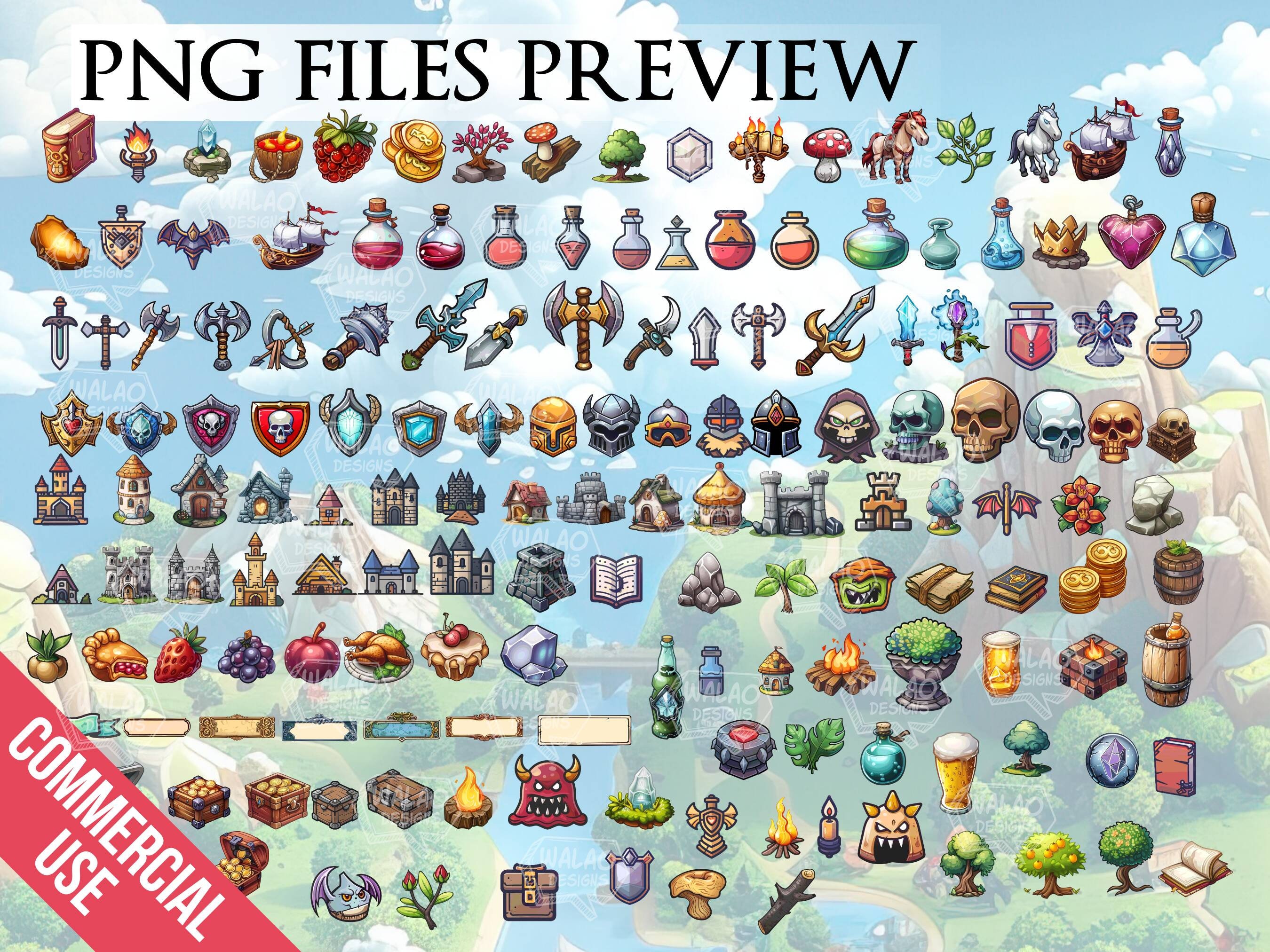 Fantasy Board Game Template Set | PNG | JPG | Digital Download | RPG ...