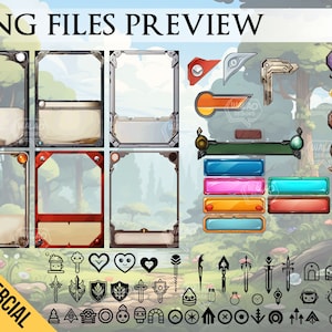 TCG Cartoon Card Template Set | PNG | Digital Download - Etsy