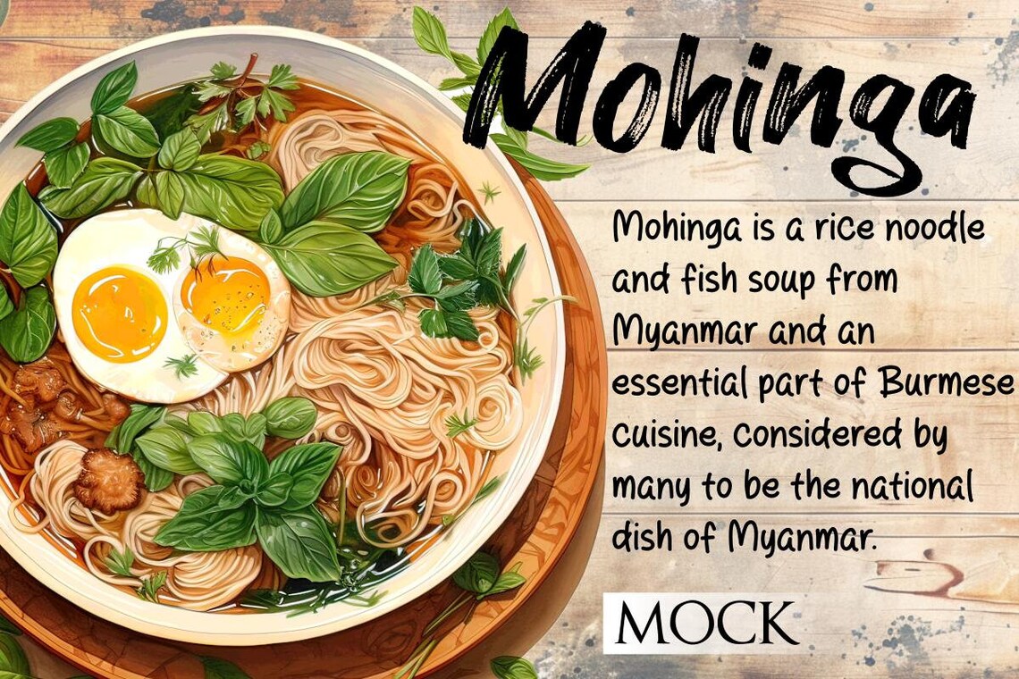 Burmese Food Watercolor Clipart | Myanmar Cuisine PNG Bundle (digital ...