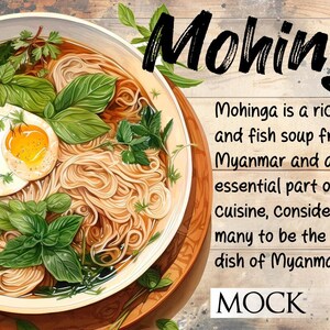 Burmese Food | Myanmar | Watercolor | Asian Food | PNG Clipart Bundle ...