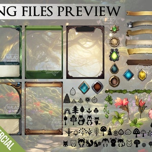 TCG Nature Card Template Set | PNG | Digital Download | Whimsical ...