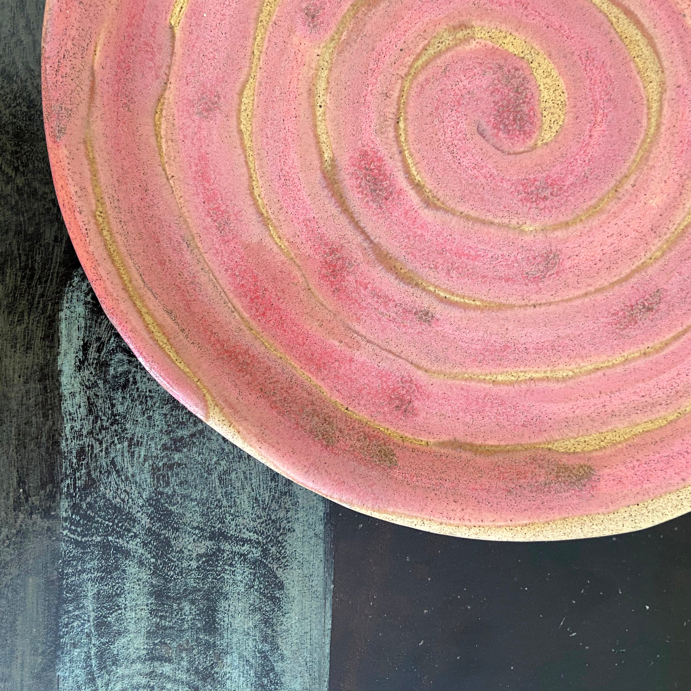 Ceramic Pink/old Rose Rustic Plate Ceramic Plate Handmade Pottery ...