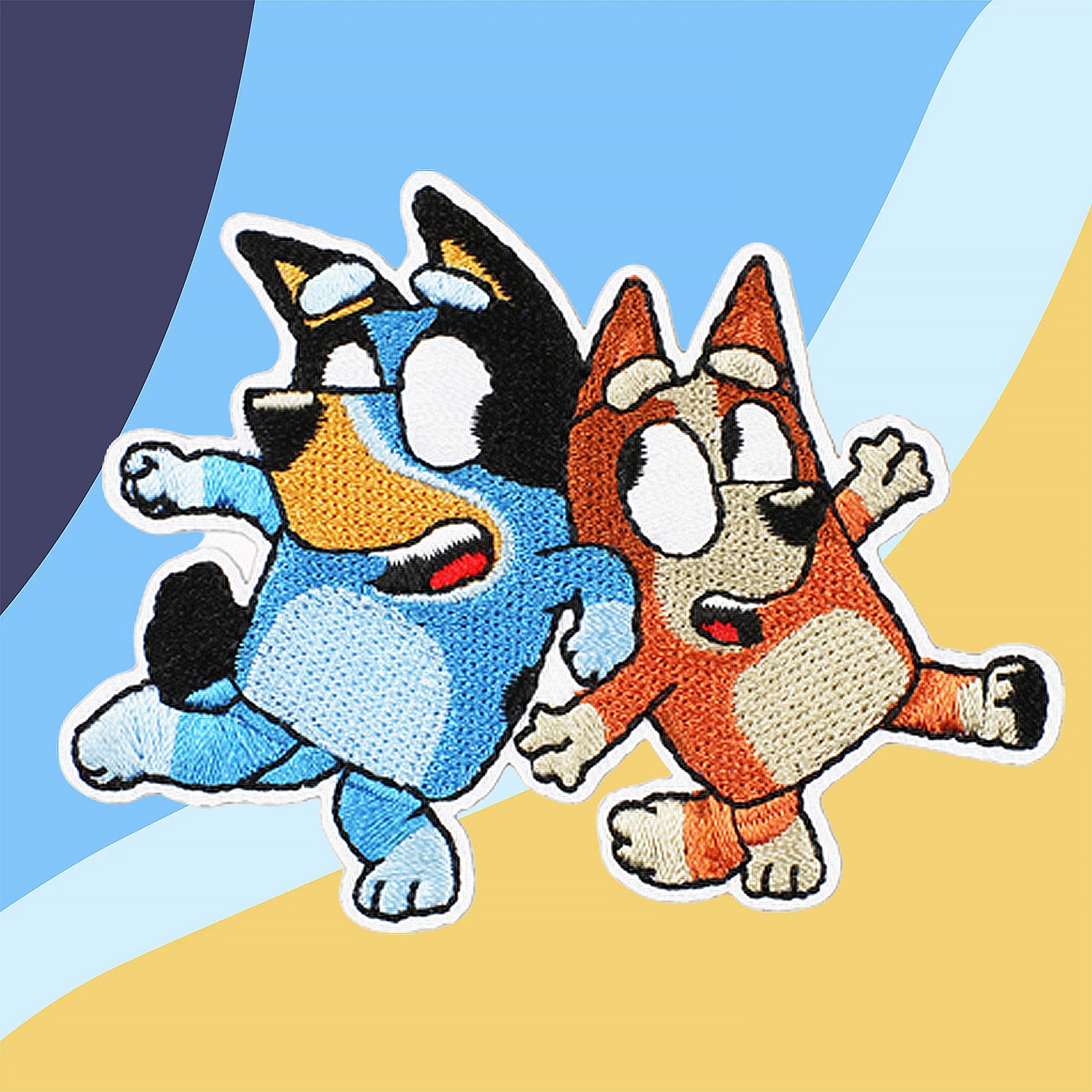 Bluey - Iron on Patches - Patch - Bingo - Embroidery - Coco, Pretzel ...
